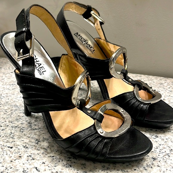 Michael Kors | Shoes | Michael Kors Leather 4 Inch Heels | Poshmark